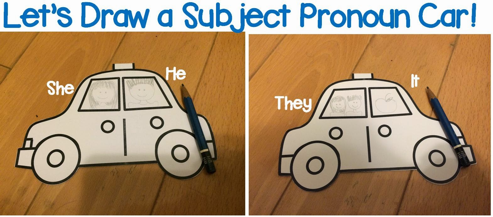 FREEBIE - Make your own Pronoun Car | Roller English