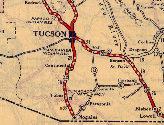 Paper Highways; US Route 280 and US Route 380 in Arizona