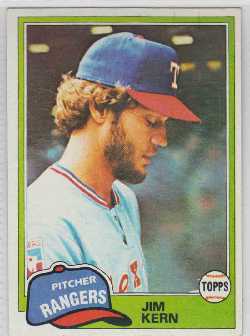 Baseball Cards Come to Life!: 1981 Topps Jim Kern
