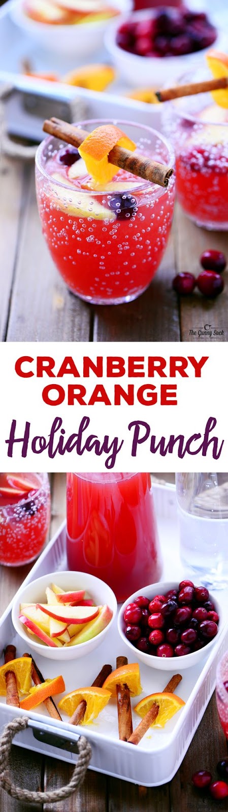 Cranberry Orange Holiday Punch - Tasty Foods