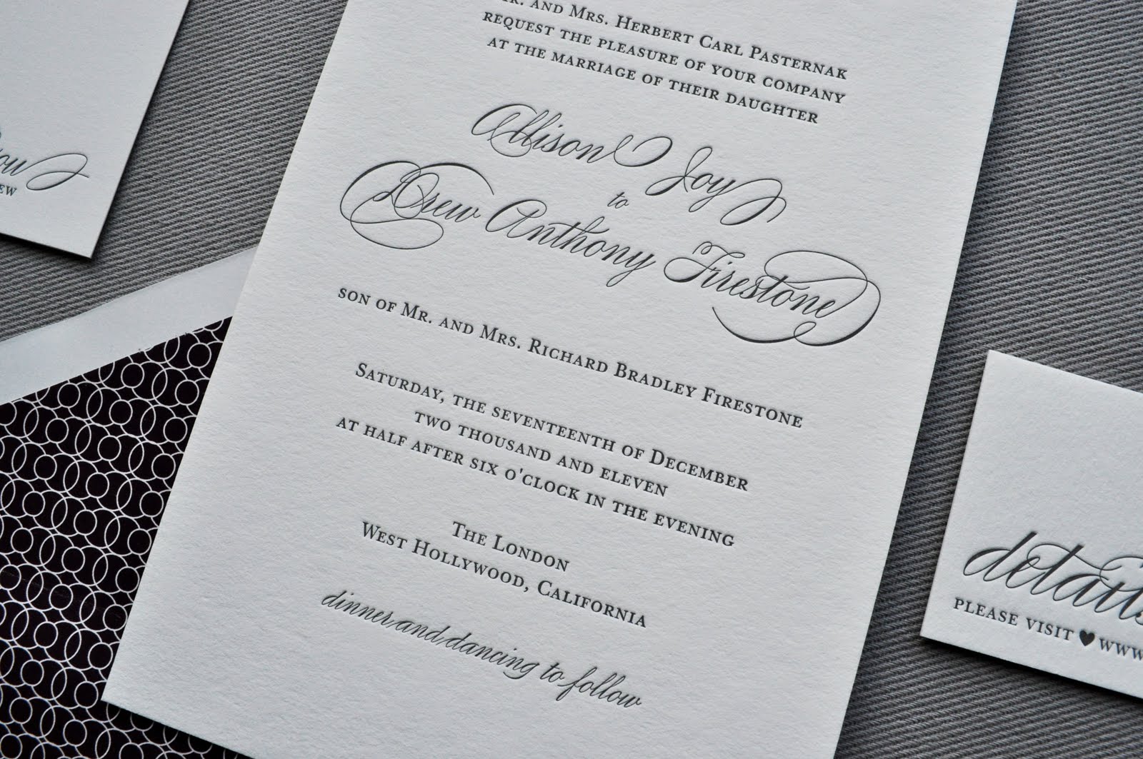 Dear Lola Formal Classic Wedding Invitations Dear Lola Formal Classic Wedding Invitations