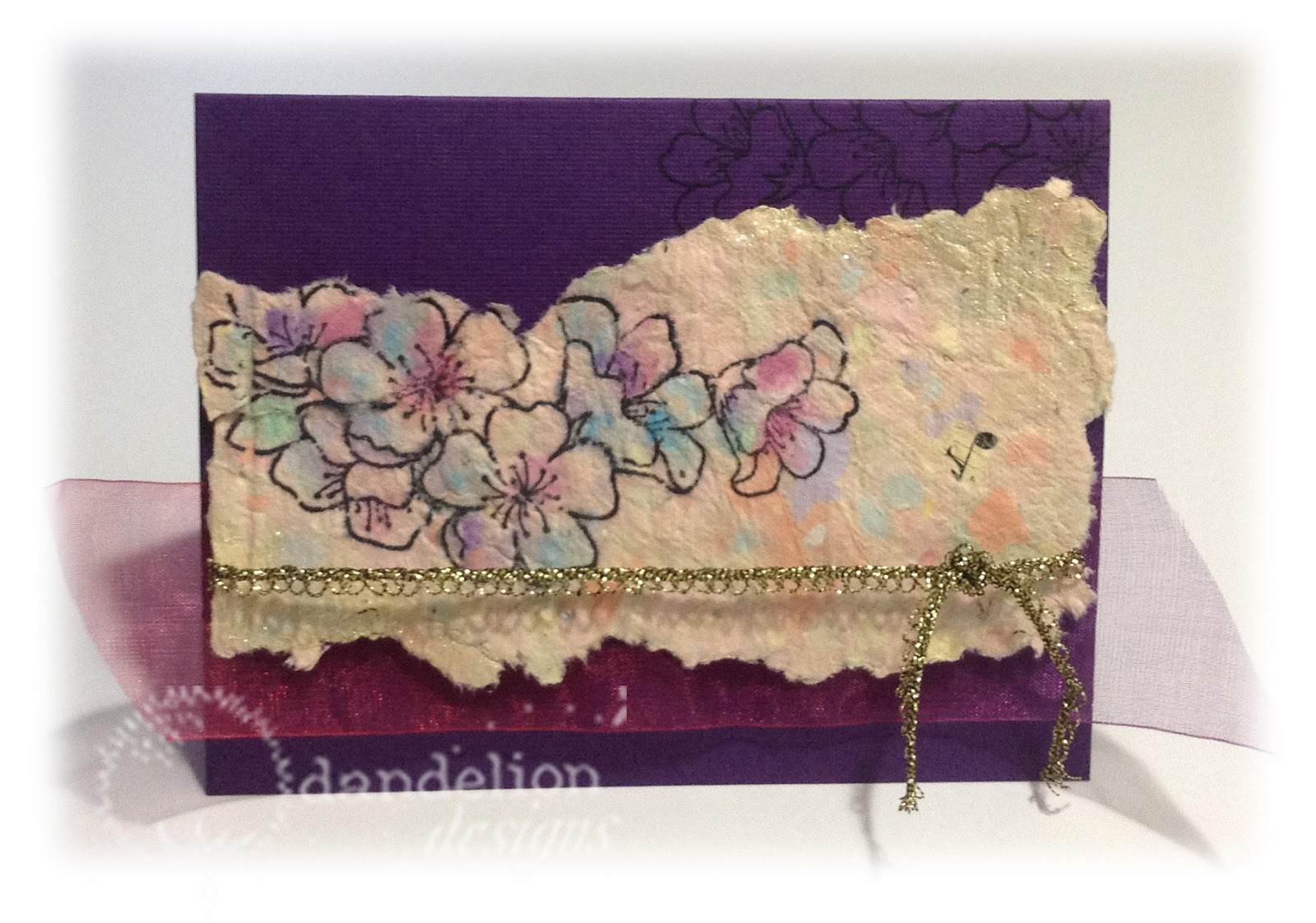 Dandelion Designs: Playing with Some Handmade Paper