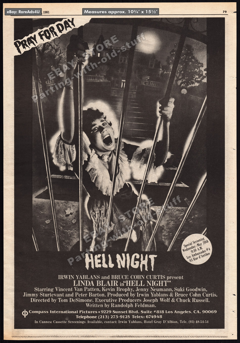 The Horrors of Halloween: HELL NIGHT (1981) Poster, Trailer, Screencaps ...