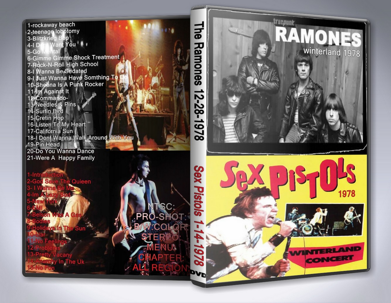Dvd Concert Th Power By Deer 5001 Ramones And Sex Pistols 1978