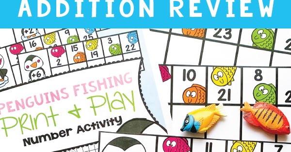 Addition Review Math Center | From the Pond