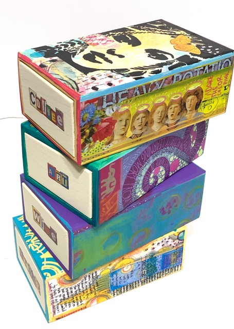 StencilGirl Talk: Wooden Matchbox Stackable Stash Boxes with ...