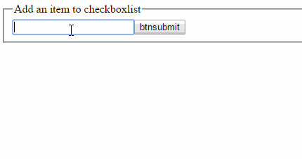 Asp.net: add items to checkboxlist code behind