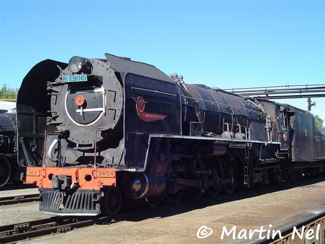 SAR CONNECTA: Class 25NC No. 3454 "BI EBING" at Bloemfontein (Photos ...