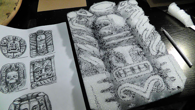 Aztec/Mayan Inspired Wall Relief Designs | RPF Costume and Prop Maker ...