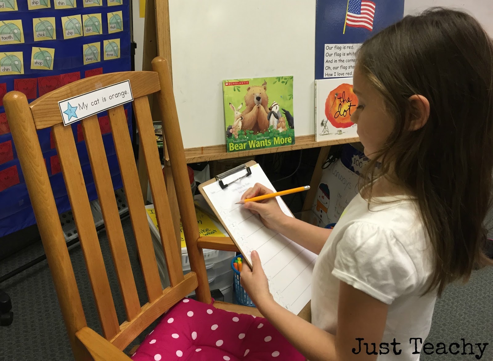 Write Around the Room - Simple Sentences | Just Teachy