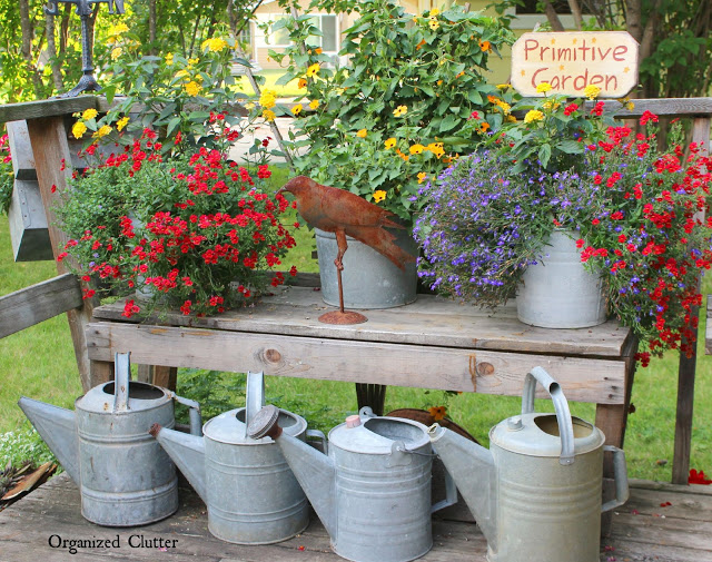 From Spring Junk Yard to Summer Junk Garden - Organized Clutter