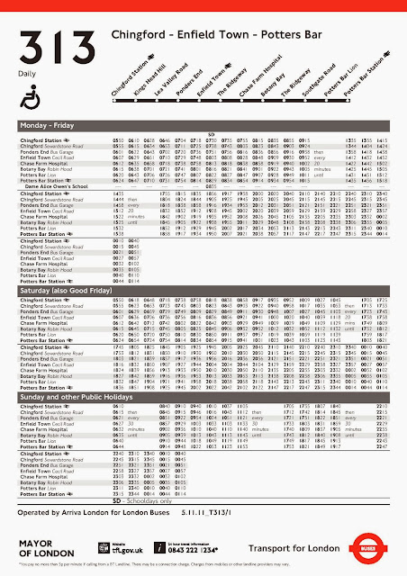 State Bus Routes,Fare ,Schedule information online: UK Bus Chingford ...