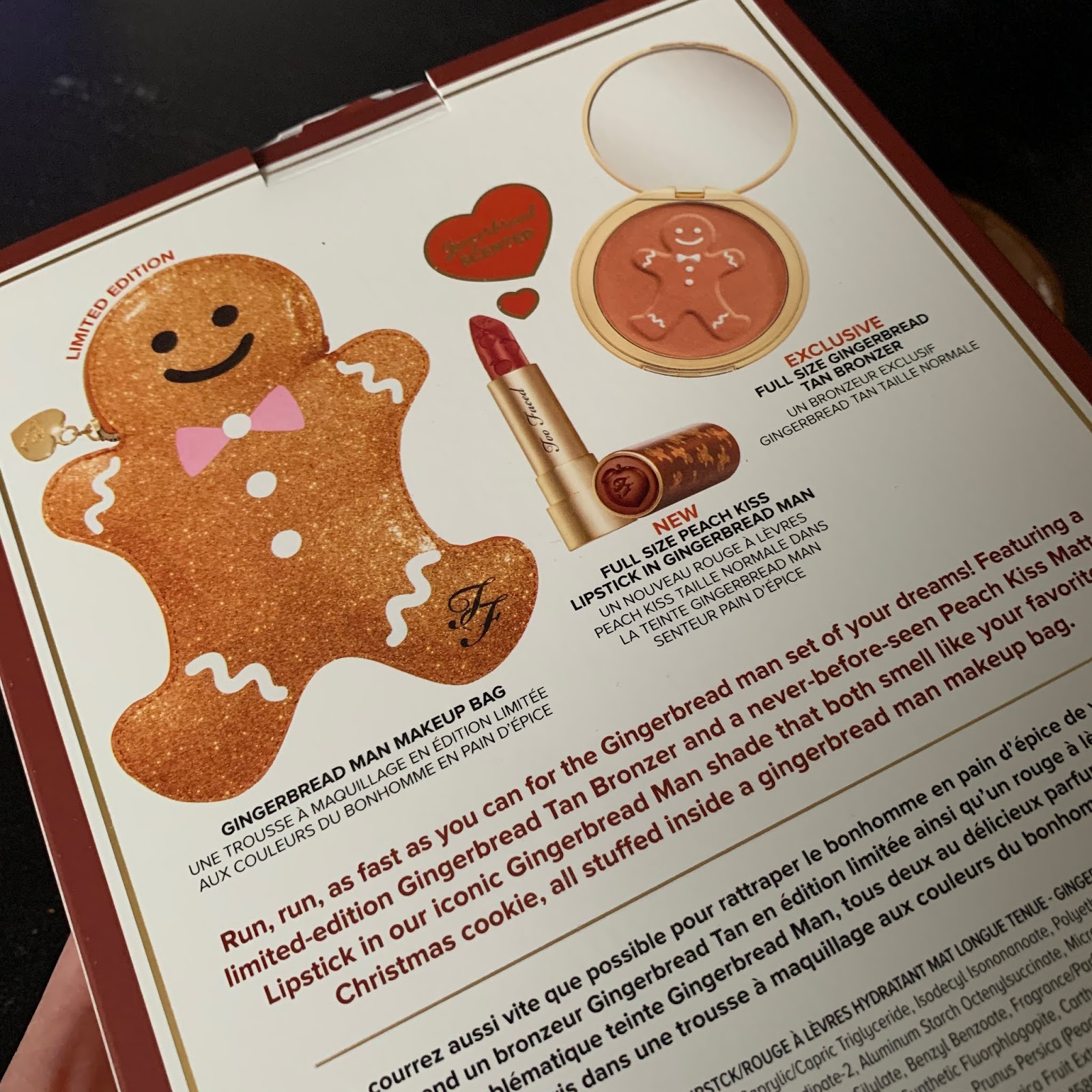 Too Faced Gingerbread Bronzed & Kissed Bronzer & Lipstick Set Review ...