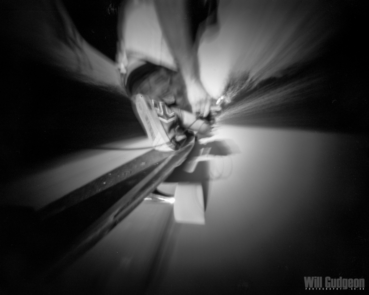 4x5 pinhole action camera - Test #1 Longboarding