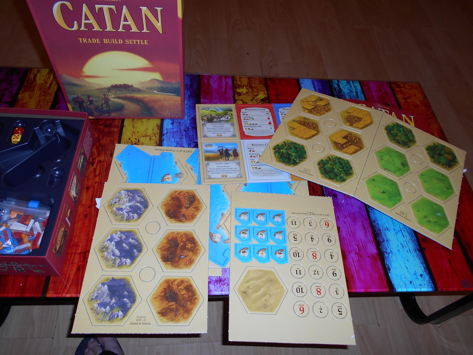 Catan 5th Edition from Asmodee games Unboxing and Review