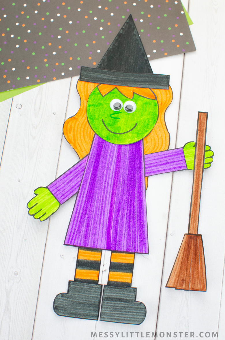 Halloween Mix & Match Paper Crafts for Kids (template included ...