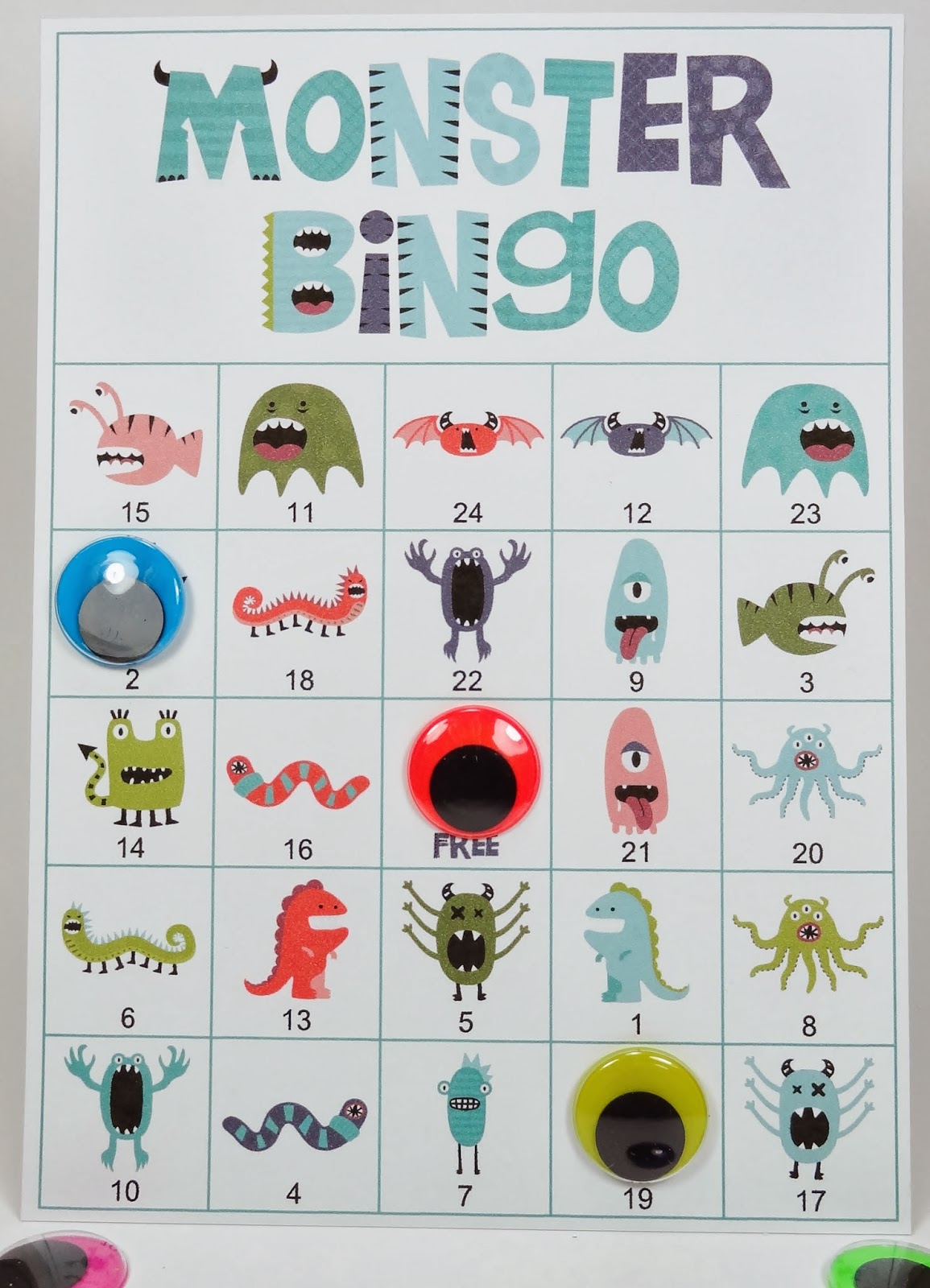 Craftkins Corner: Monster Bingo