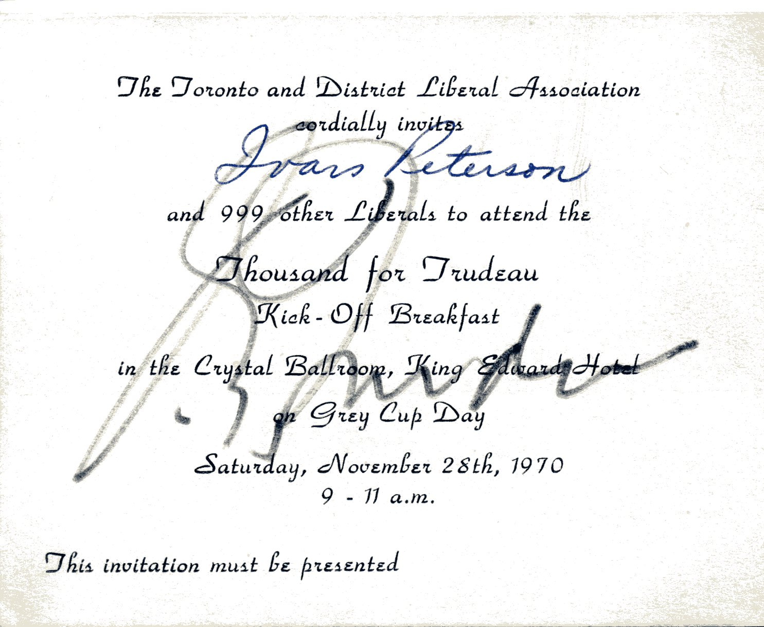 The Mathematical Tourist: Pierre Elliott Trudeau (1919-2000)