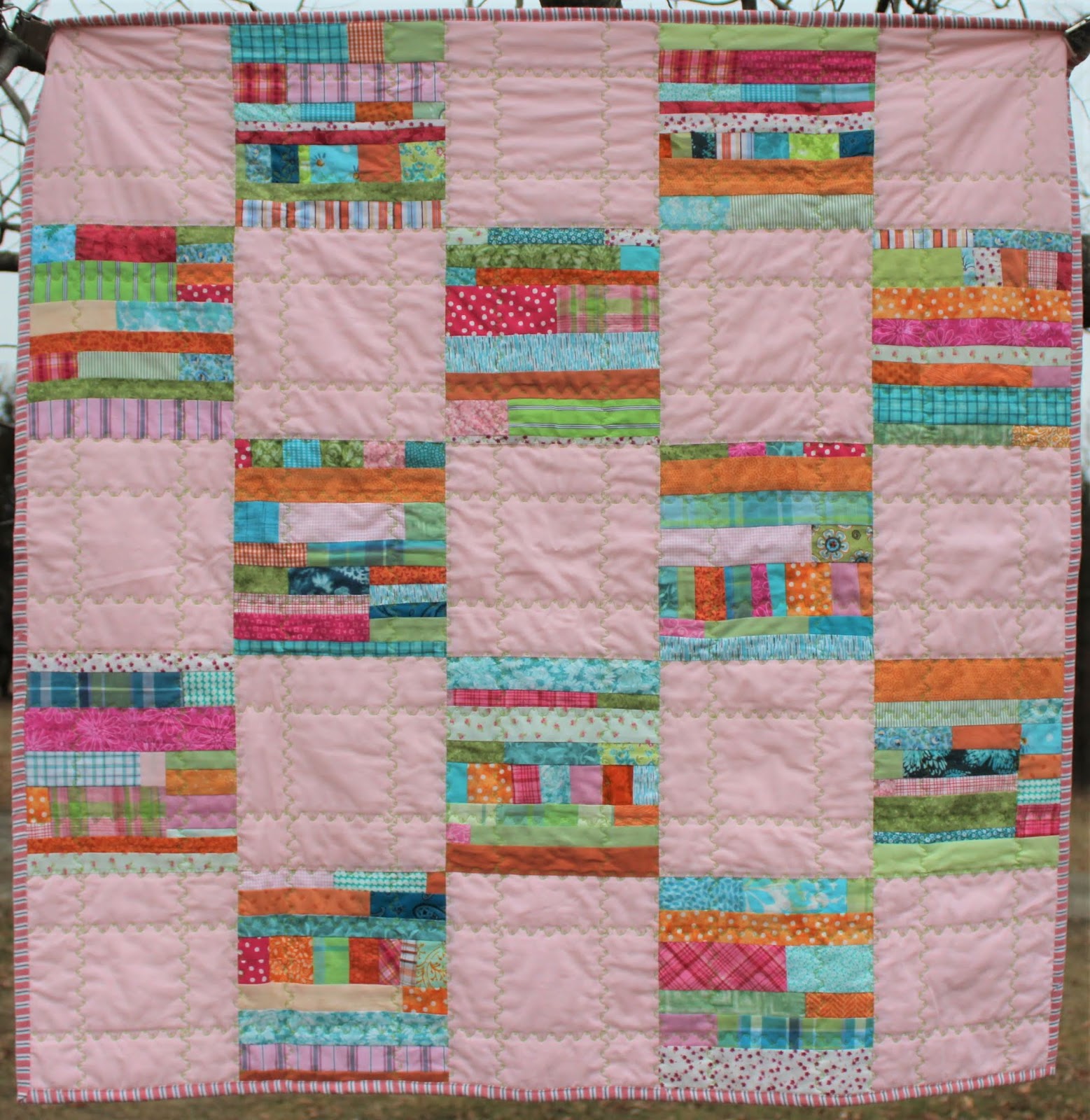 Pink Patchwork Quilt