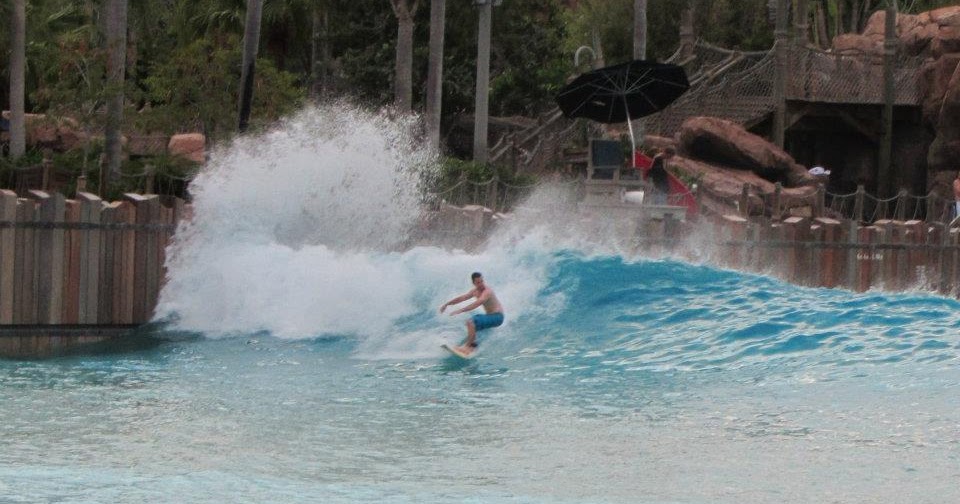 Surfing at Typhoon Lagoon | I Run For Wine