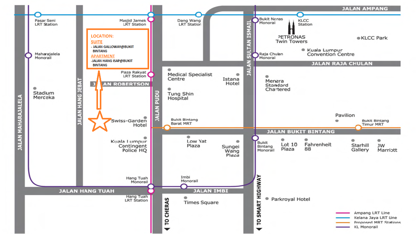 KL Short Term Stay: LOCATION
