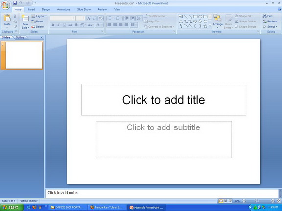 Life Of The Computer World: Pengenalan Microsoft Power Point 2007