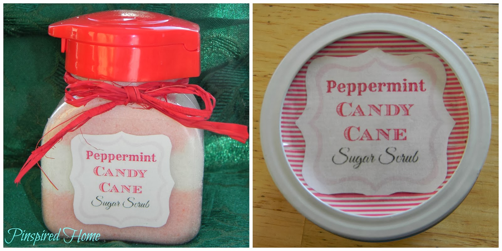 Pinspired Home: Easy Kid-Made Gifts: Peppermint Candy Cane Sugar Scrub