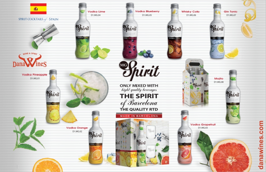 Cocktail-Bia trái cây MG Spirit Vodka Pineapple vị dứa