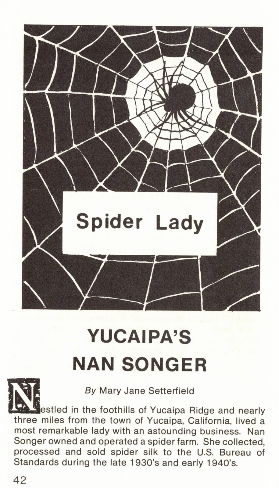 History Lesson: The Spider Lady - HAERR TRIPPIN'