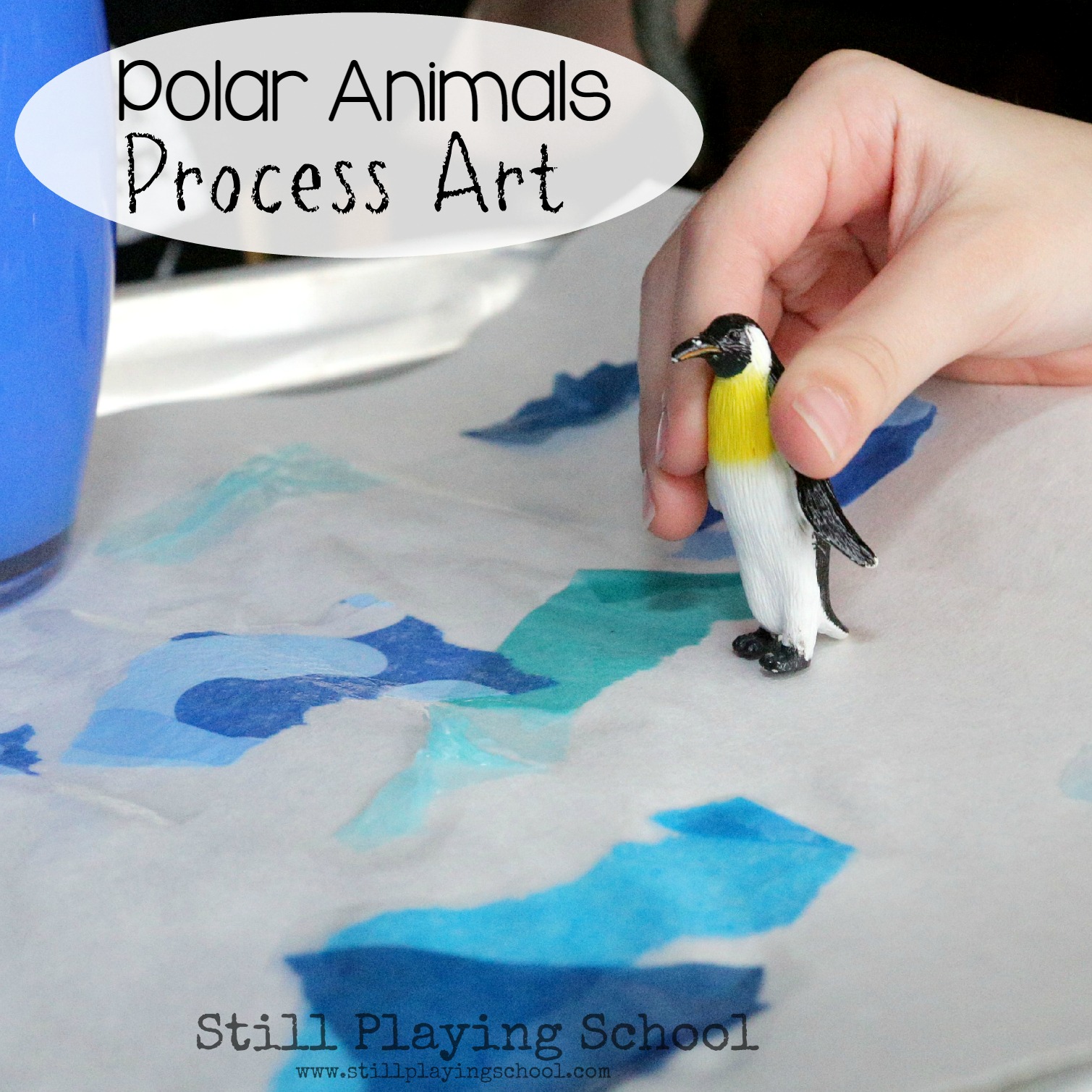 Polar Themed Process Art for Kids | Still Playing School