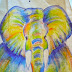 An Elephant a Day 2.0: Elephant No. 44: Finger Painting