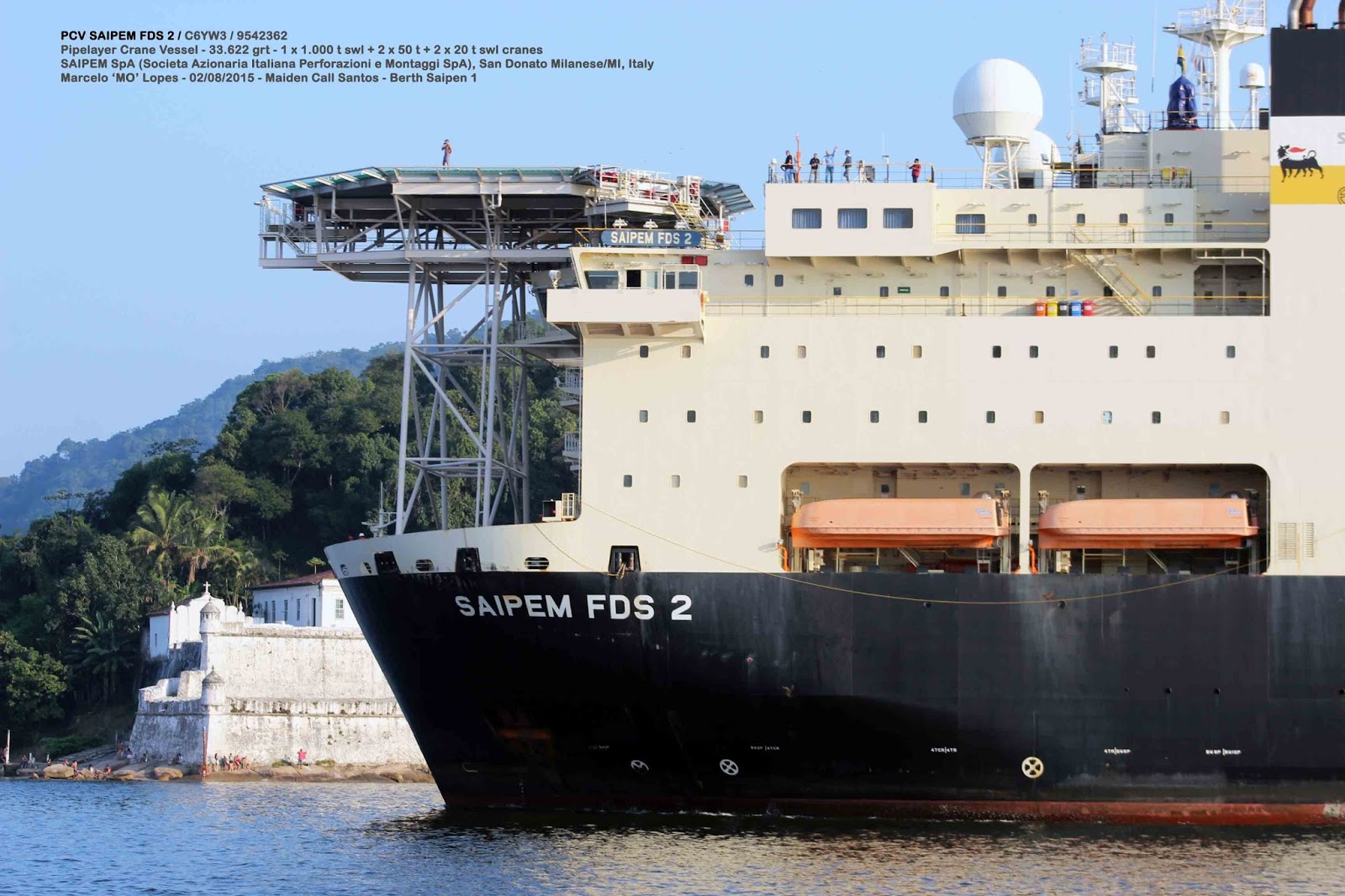 Santos Shiplovers: PCV Saipem FDS 2 / C6YW3 - Maiden Call Santos ...