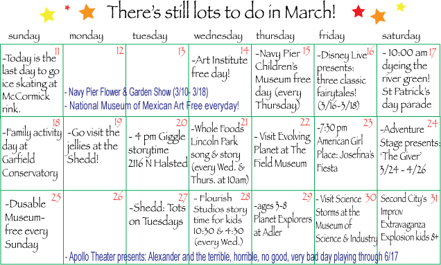 Individual and Family Connection: Fun Family Activities: March in Chicago