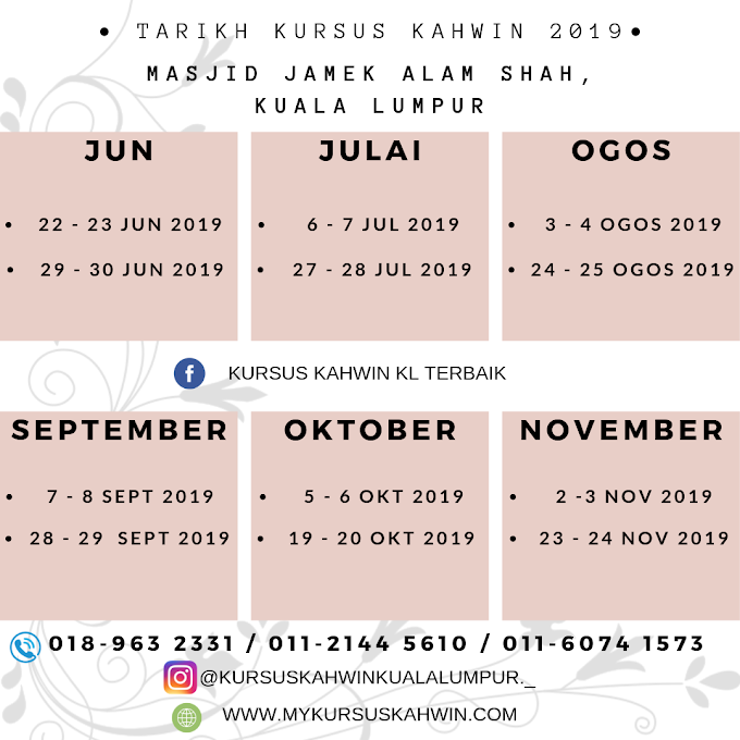 #1 LANGKAH PERTAMA PERKAHWINAN : KURSUS KAHWIN