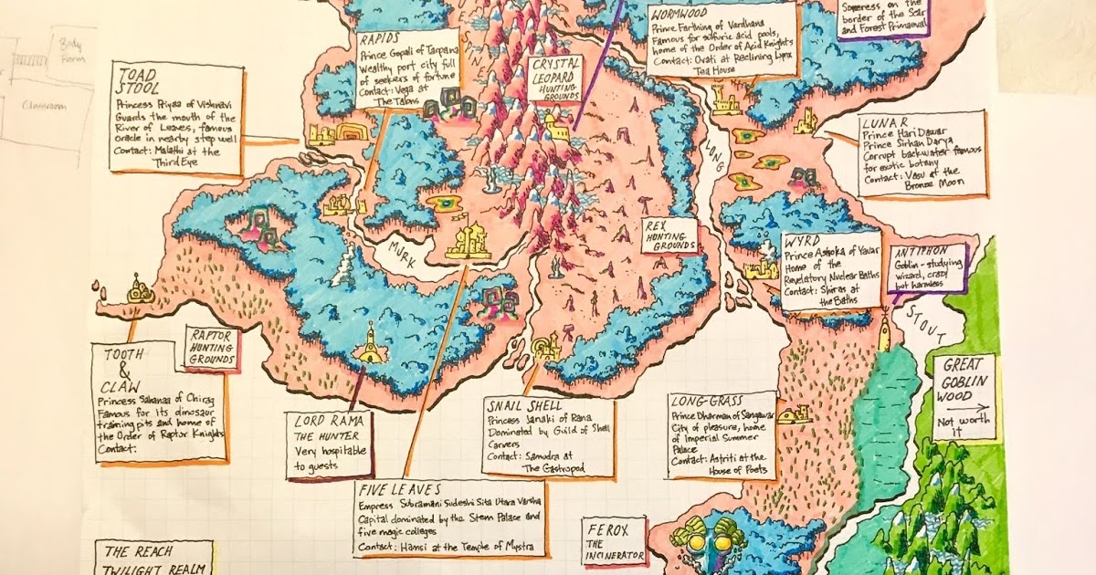Ice and Ruin: New Map of the Elf Empire and Southern Isles