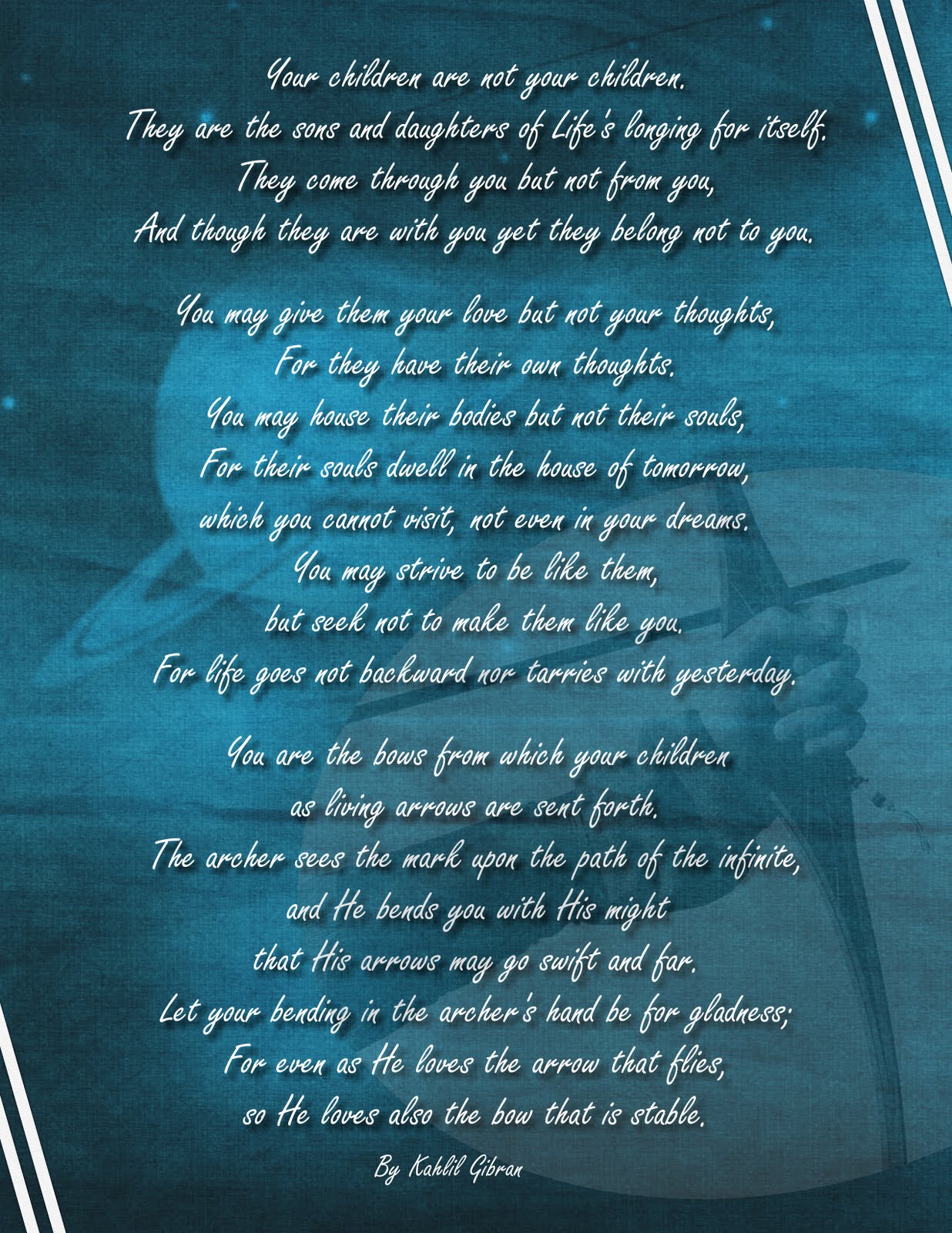 Bending In The Archer's Hand: Day 2: The Meaning Behind My Blog Name.