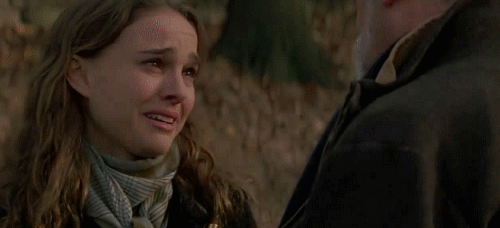 The Glass Character: Natalie Portman crying