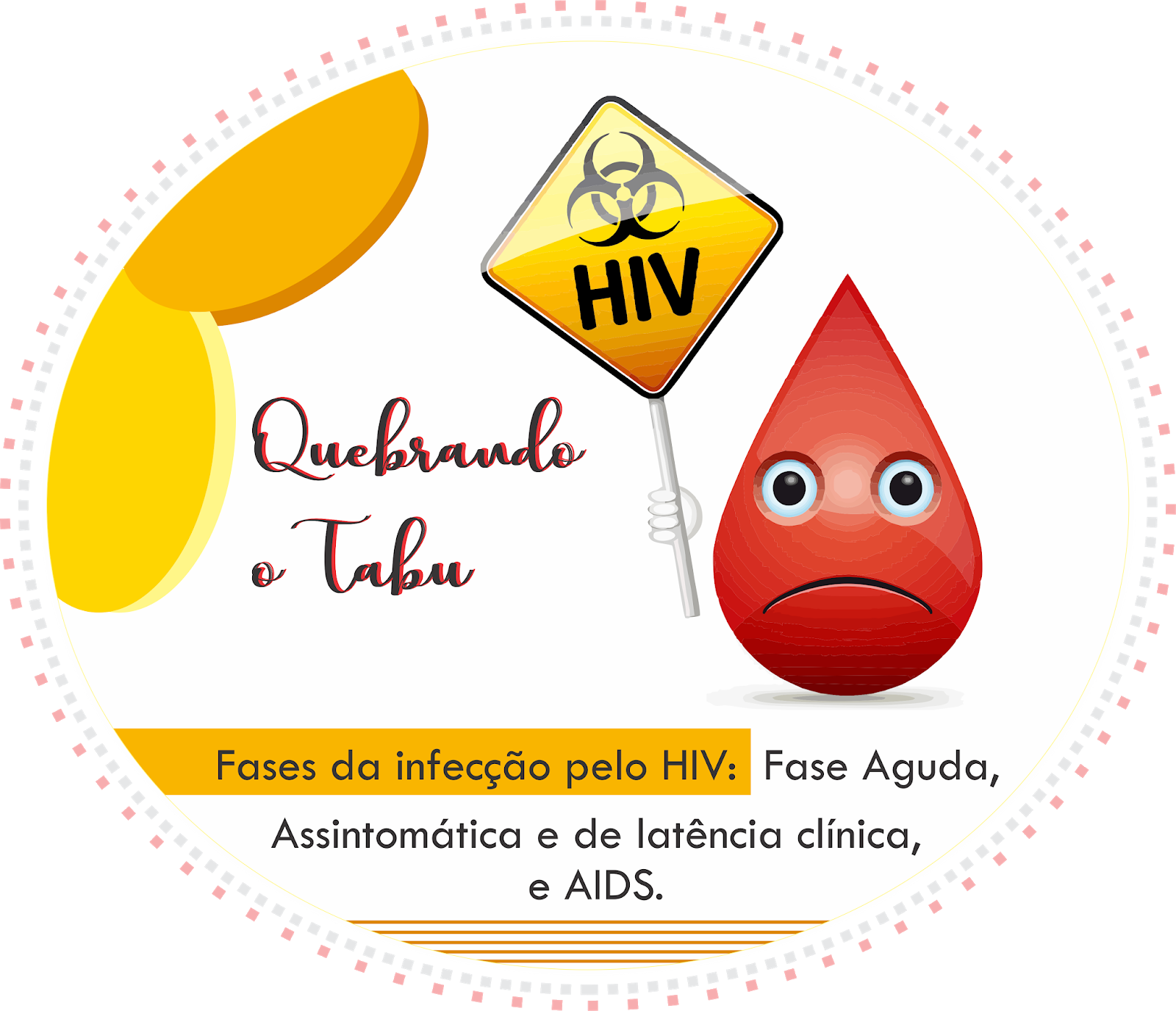 As 3 fases da infecção pelo HIV.