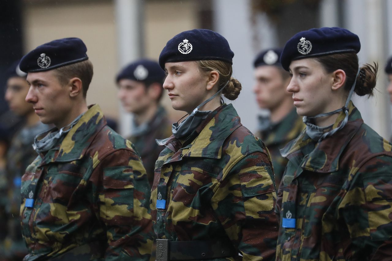 Queen Mathilde: Blue Beret Ceremony