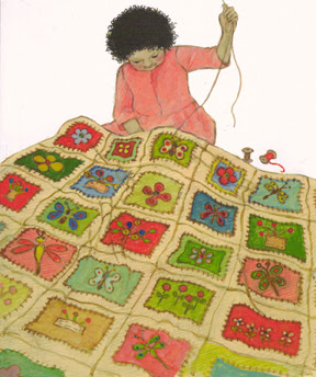Out of the Paintbox: An Illustrator's Process -- Laying Out a Quilt