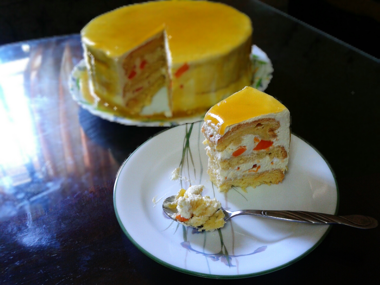 Jom ke dapur bujang: Jom ke dapur (Mango Delight Cake)