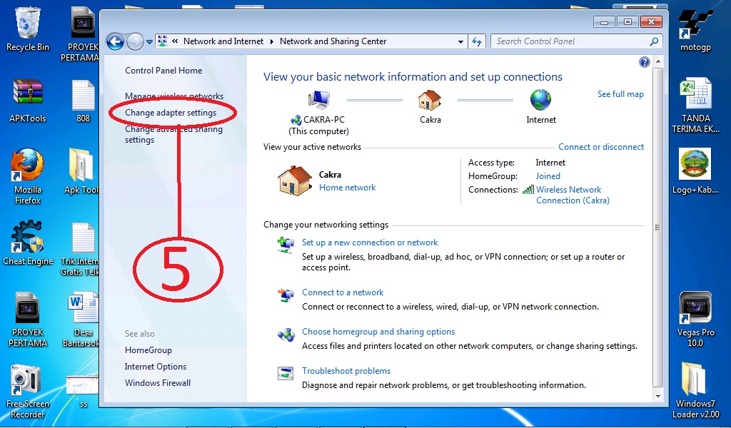cara mudah setting jaringan LAN pada windows 7 ~ Nanda try