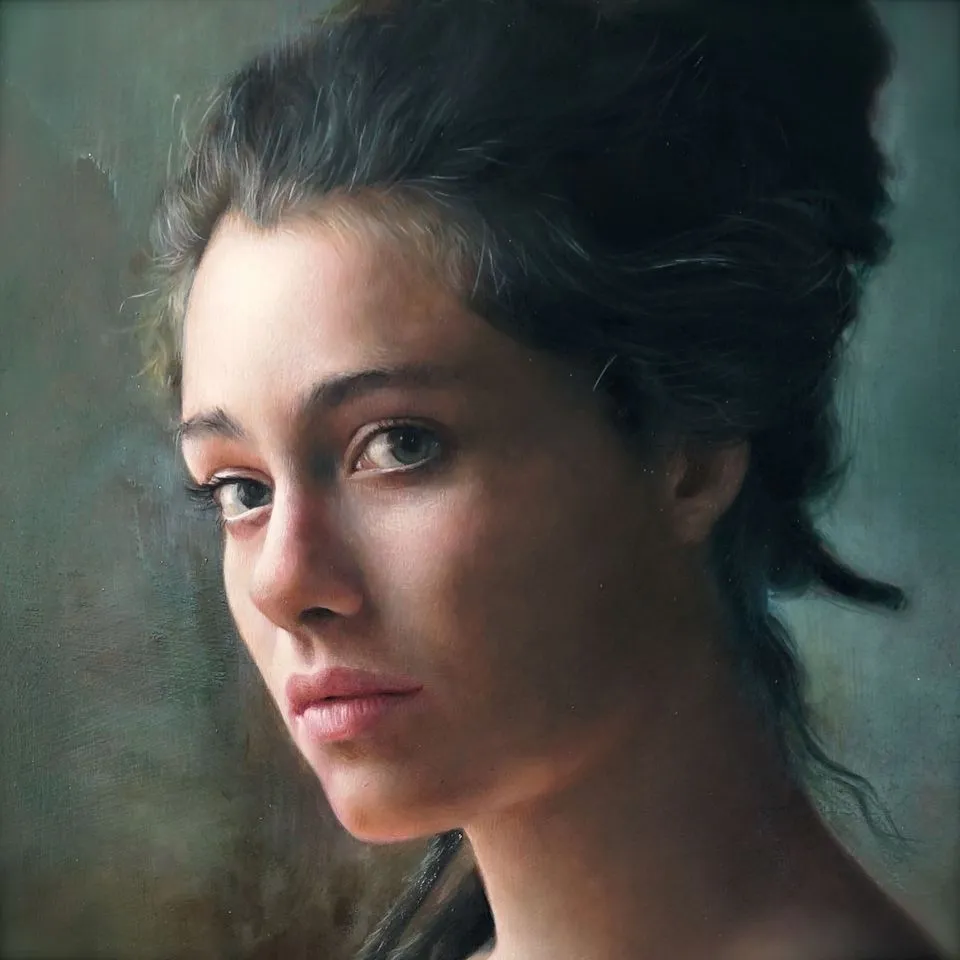 Anne-Christine Roda, 1974 | Hyperrealist painter | Masterpiece | Tutt'Art@