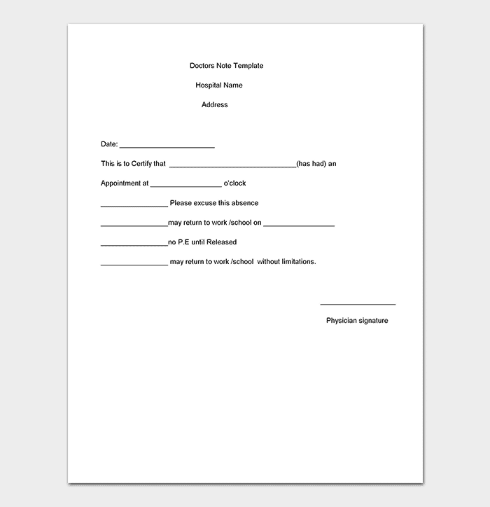 Doctors Work Note Certificate Letter doctors-work-note-certificate-letter