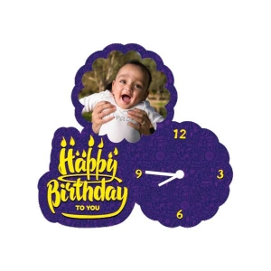 A3TC-1-Unique Table Clock Happy Birthday - A3 Unique Gifts