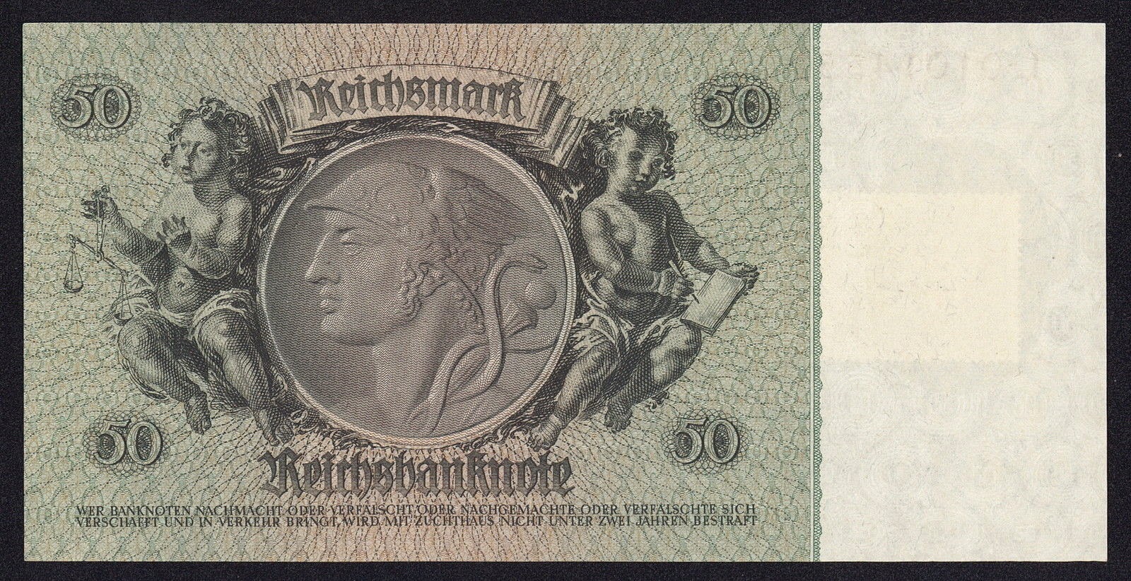 Germany 50 Reichsmark banknote 1933 David Hansemann 1948 DDR stamp ... Germany 50 Reichsmark banknote 1933 David Hansemann 1948 DDR stamp ...