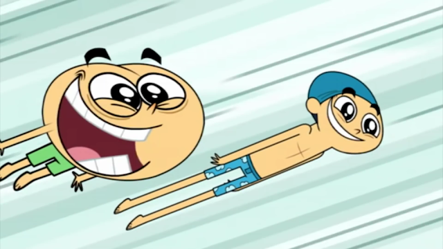 Shirtless Drawn Cartoon Boys & Men: Zack Freeman in Swimming Trunks 4