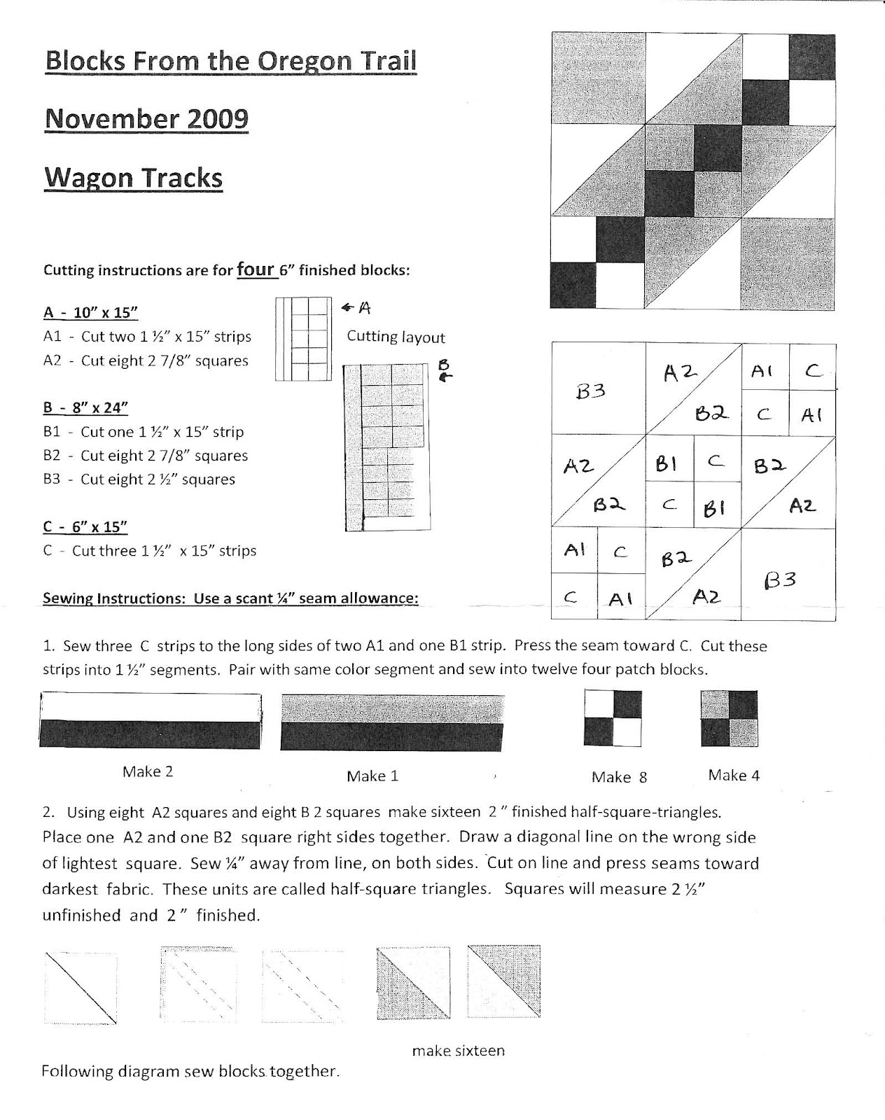 Oregon Trail Quilt: Wagon Tracks - My Welcome Home Farm