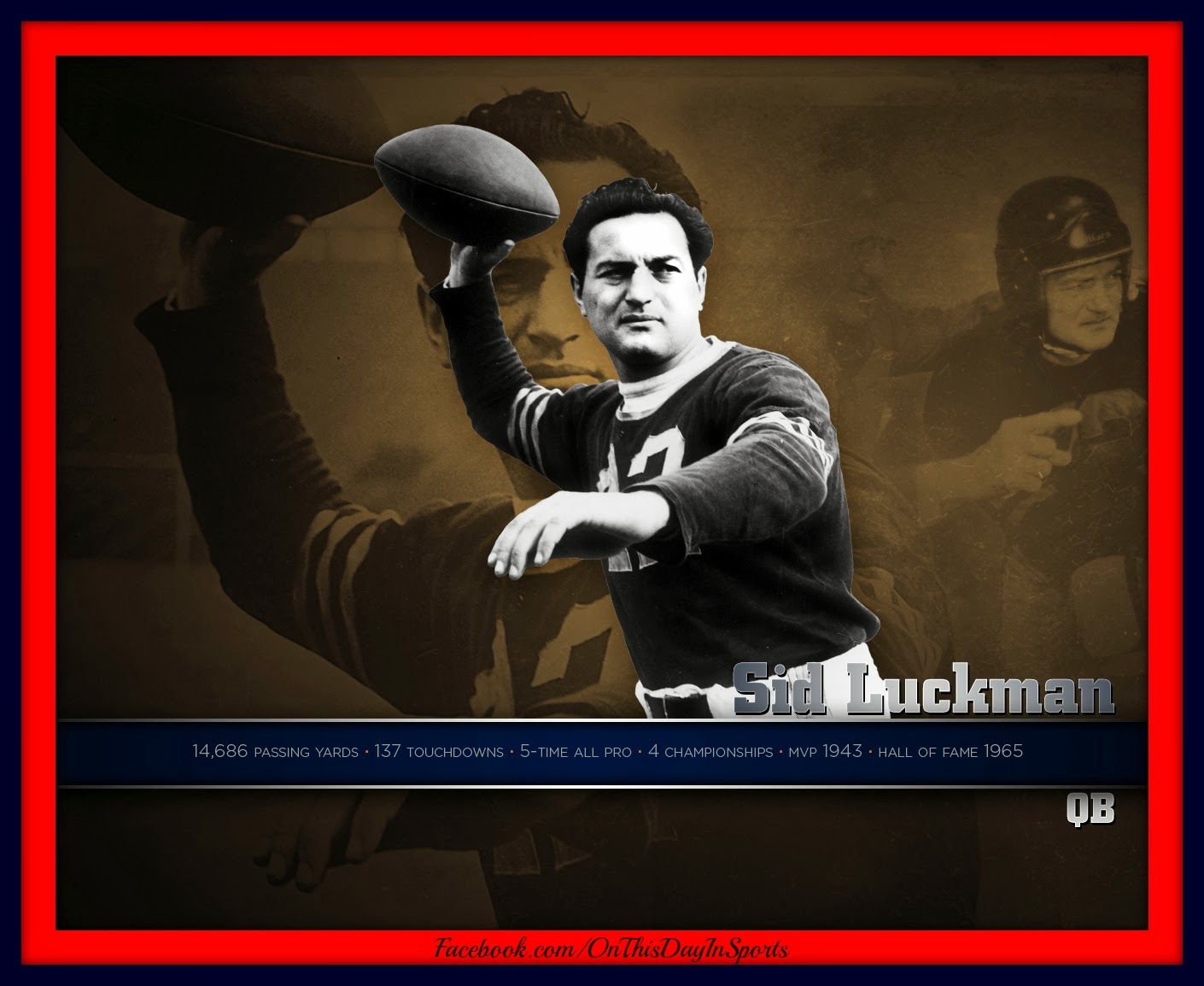 On This Day In Sports: November 14, 1943: The Sid Luckman Show