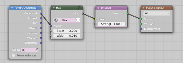 Small Blender Things: Blender procedural hexagon pattern